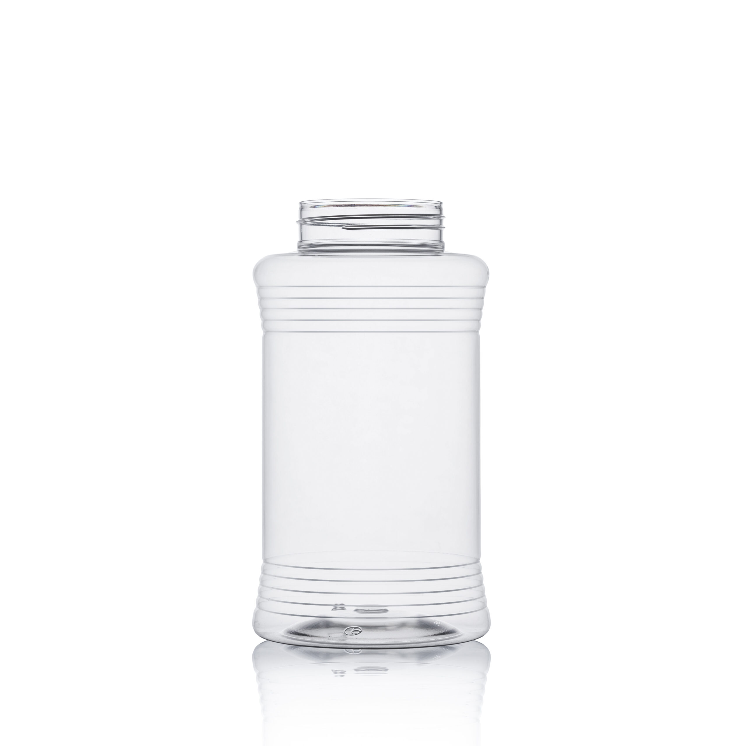 1000ml 63/400 straight cylindrical jar - Plastikse