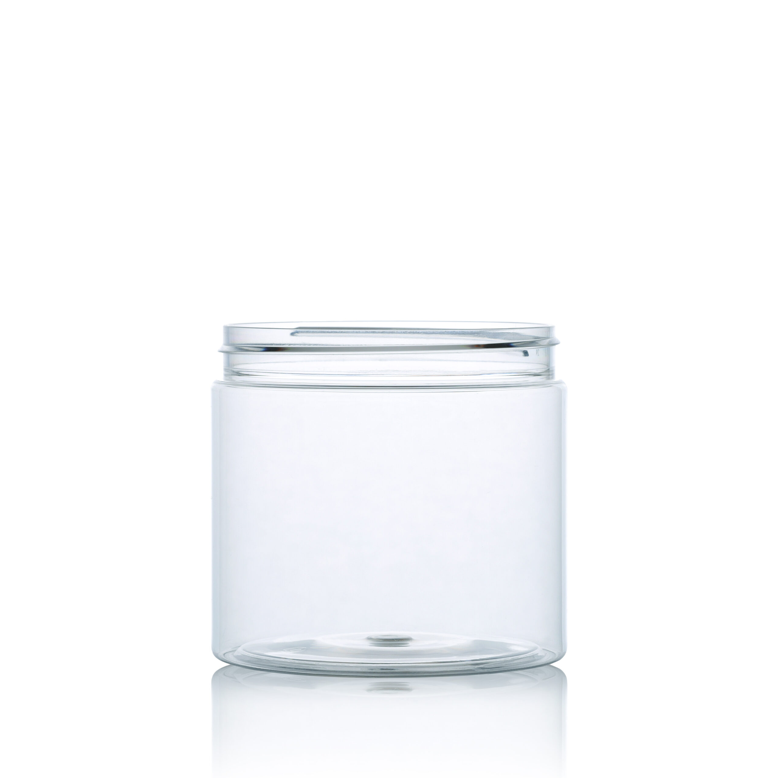 600ml 100/400 straight cylindrical jar - Plastikse
